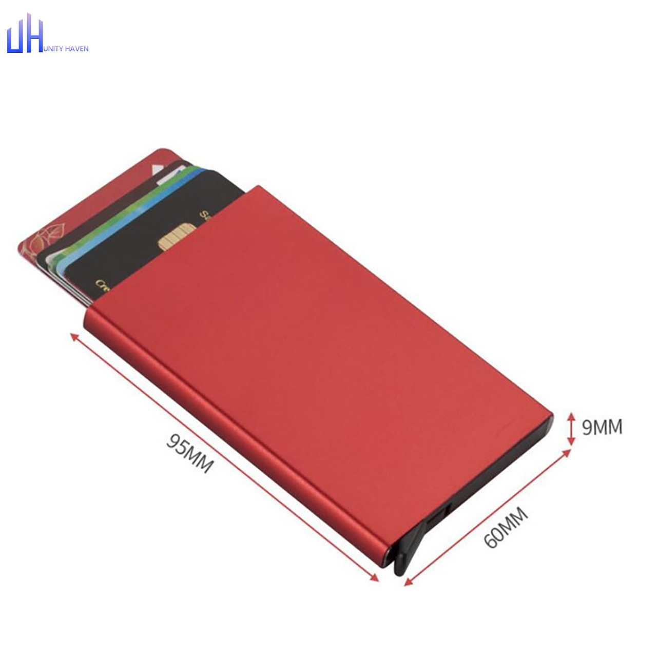 Popup card holder wallet Rfid Credit Card Holder Metal Thin Slim Smart ...