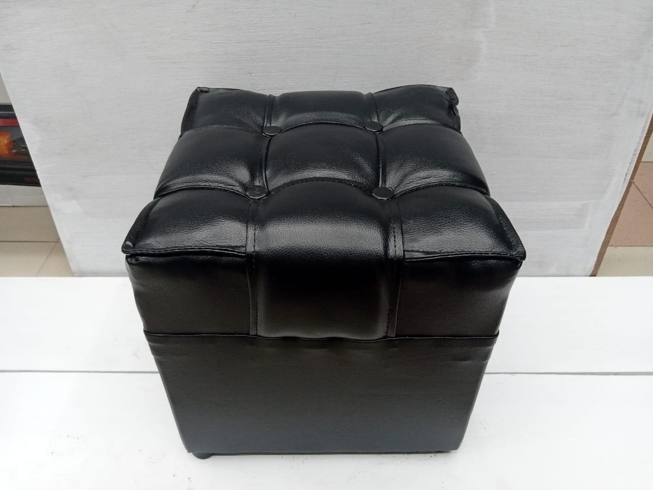 square Sofa Leather Single Stool/Mora multicolor Sofa Set | Daraz.com.bd