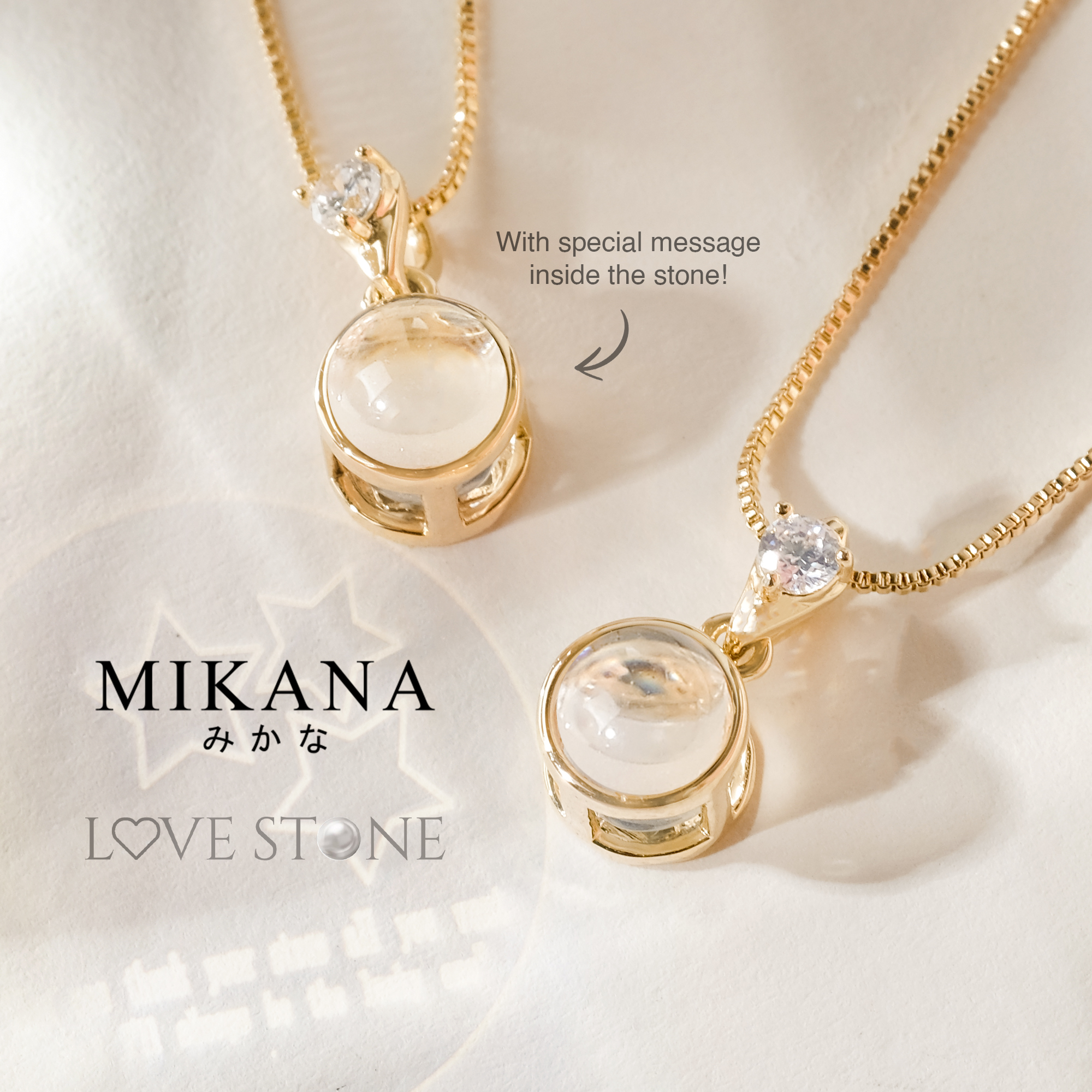 Love stone necklace store