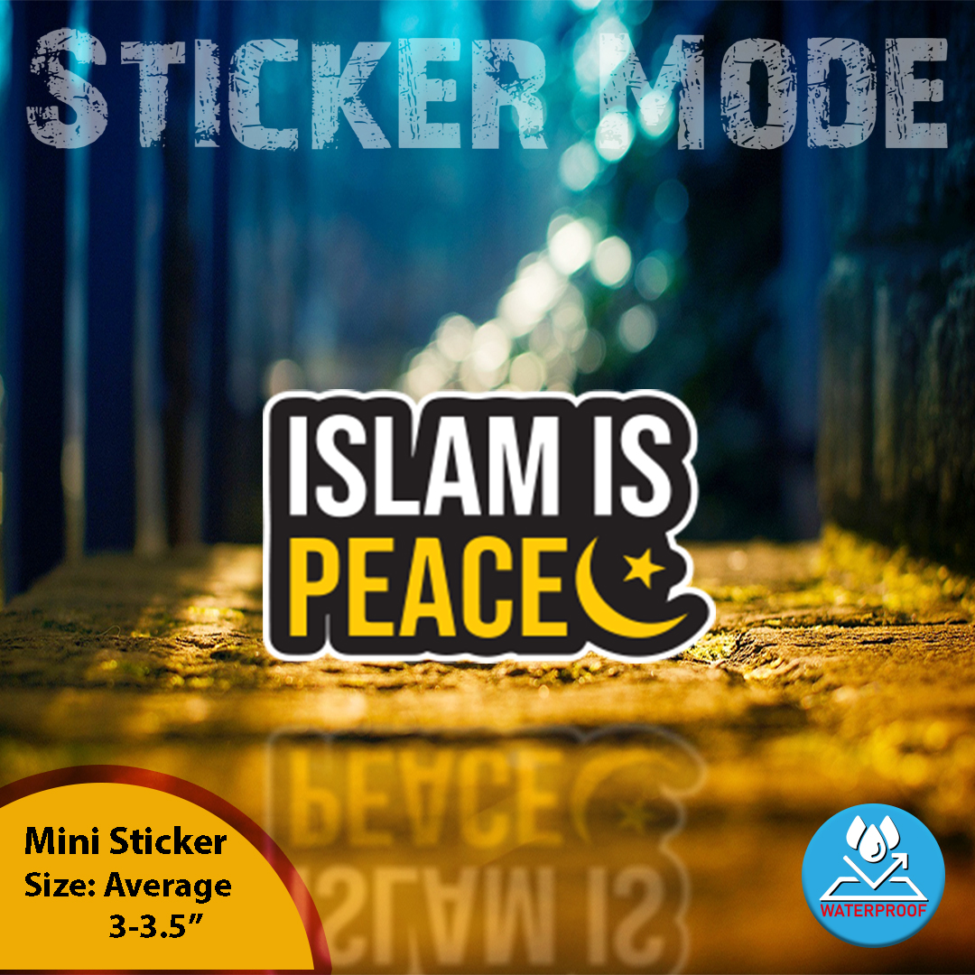 Sticker For Bike | Islam is Peace | ( Sticker_Mode ) Best Quality ...