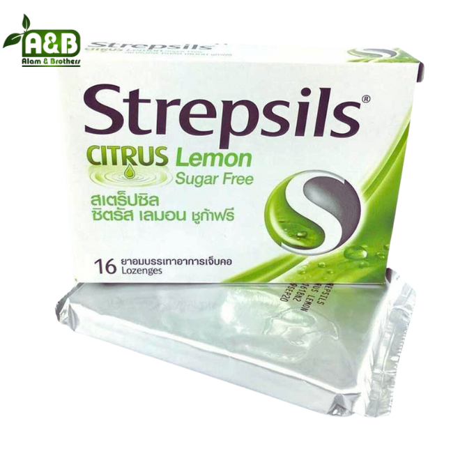 Strepsils Citrus Lemon (Sugar Free) 16 Lozenges (Thailand) | Daraz.com.bd