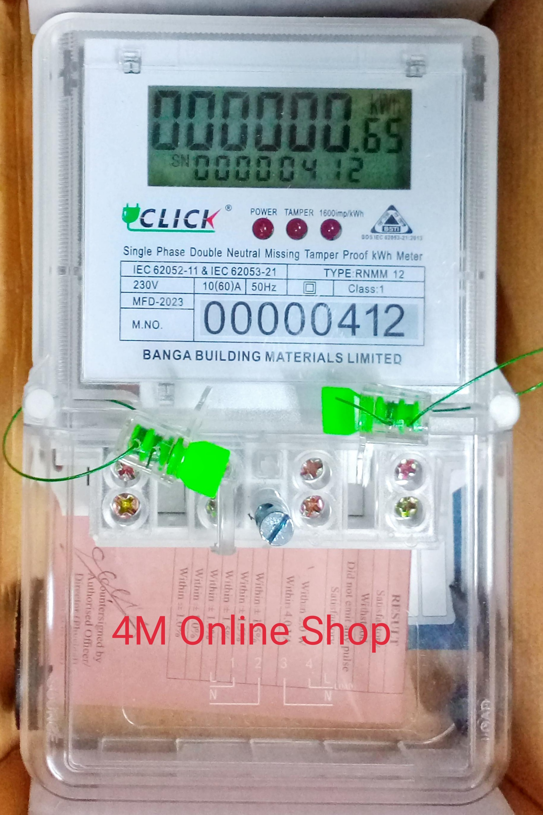 Click Digital Energy / Sub Meter/Single Phase Neutral Missing Energy ...