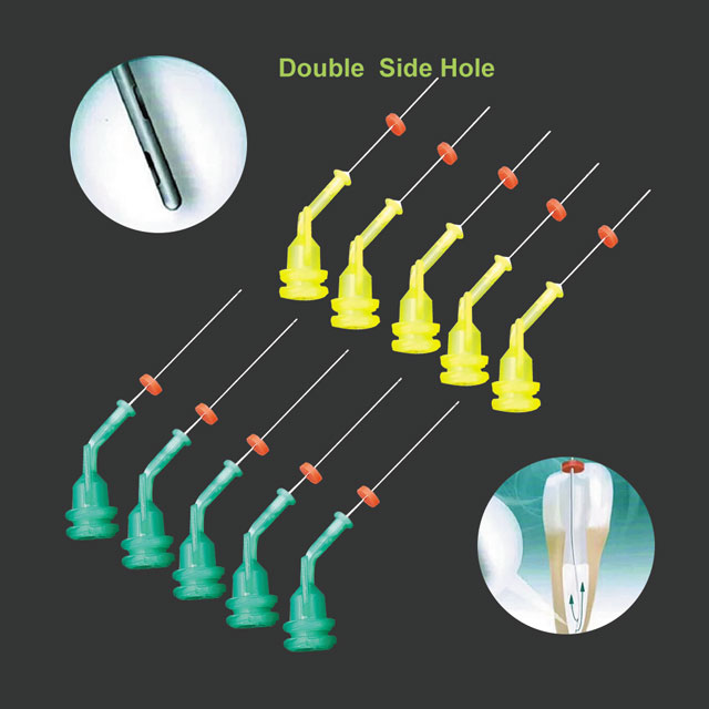 10pc Reusable Dental Irrigation Endo Needle Tip 31G Elbow Double Side ...
