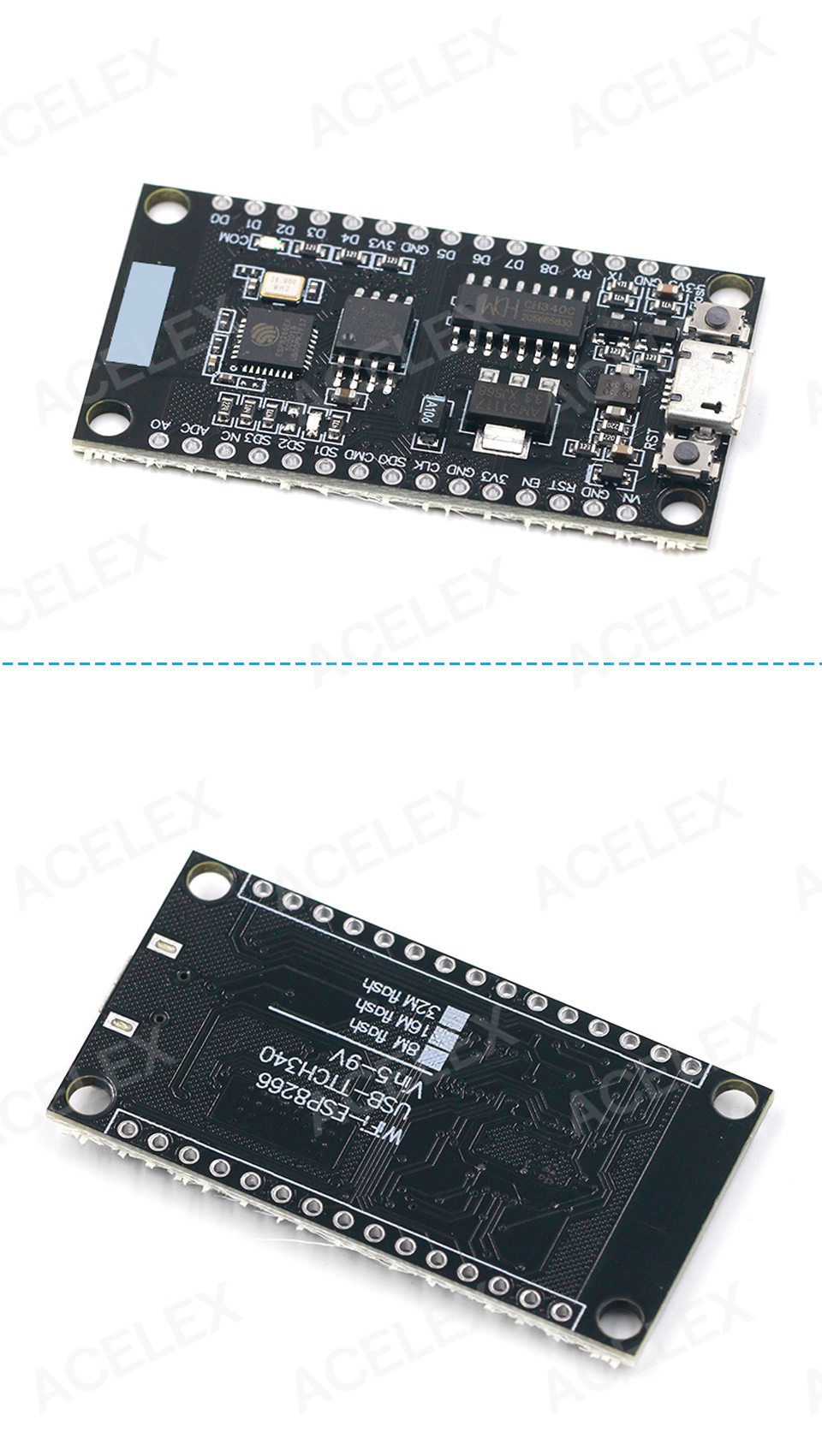 NodeMCU V3 Lua WIFI module integration of ESP8266 + Extra memory 32M ...