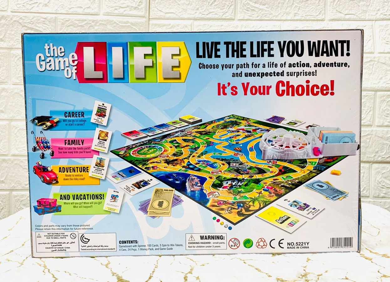 The Game of Life Game Family Board Game for 2-4 Players Indoor Game for ...