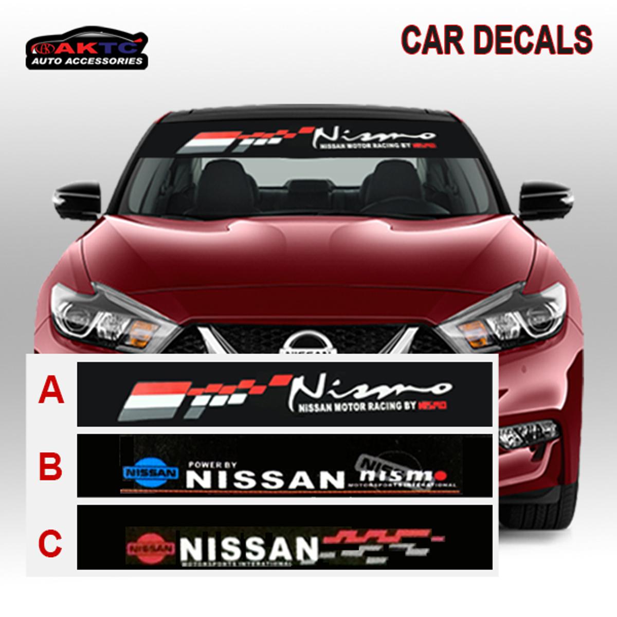 NISMO Car Universal Windshield reflective sticker Sport Windshield ...