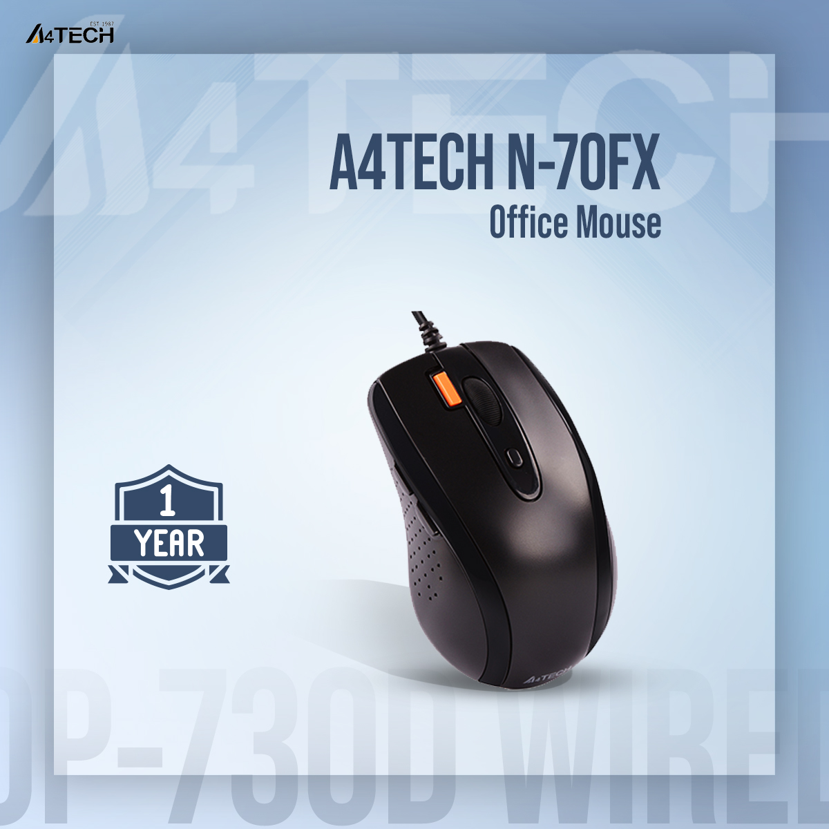 A4TECH N-70FX Office Mouse - 1600 DPI 4-Level Adjustable - Dual ...