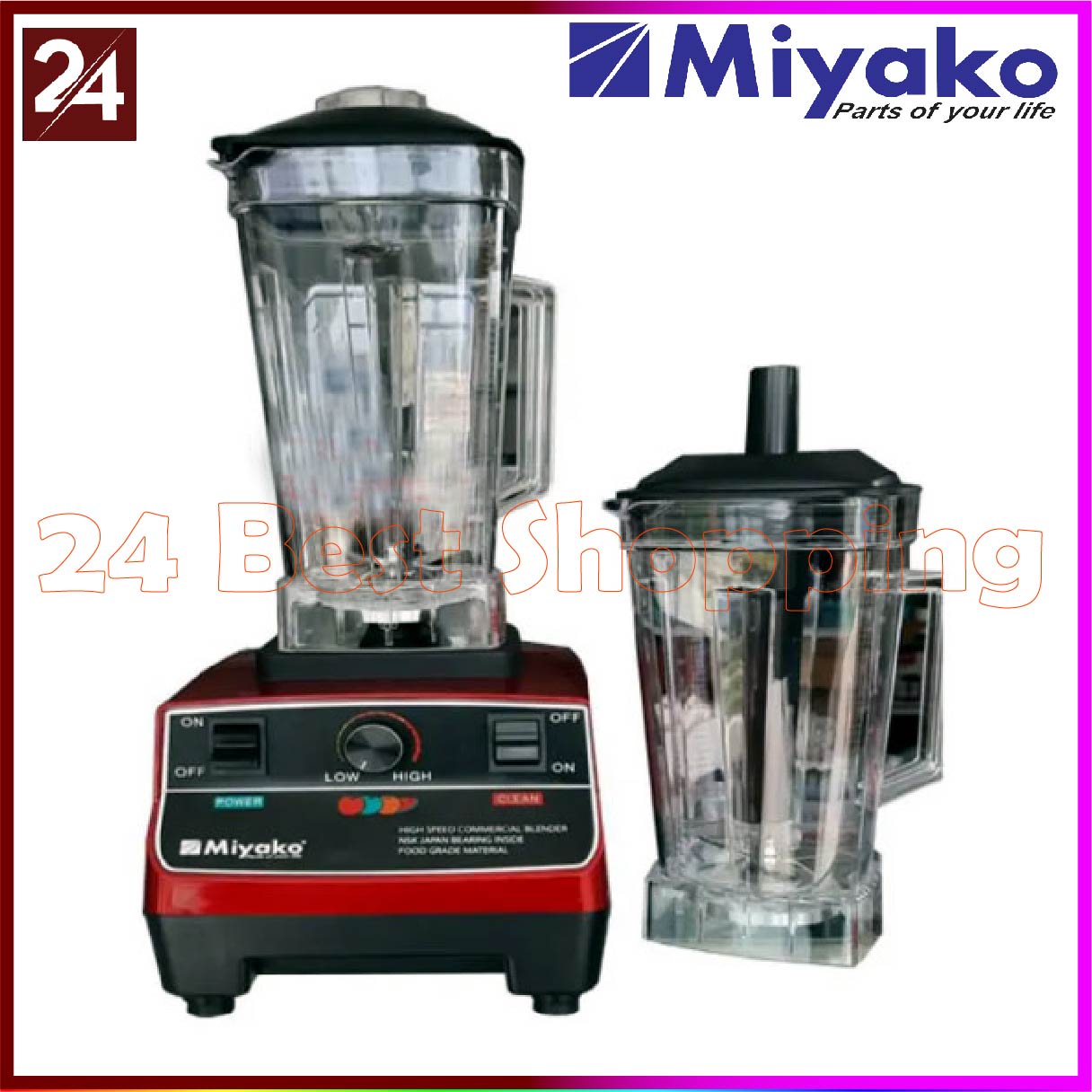 Miyako BL-029 Heavy Duty Blender Double Jug | 2200 Watt | Miyako ...