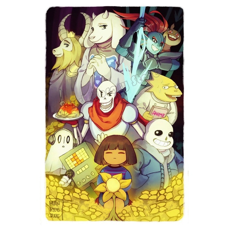 Hot Video Game Undertale Poster Anime Cartoon Characters Poster Canvas ...