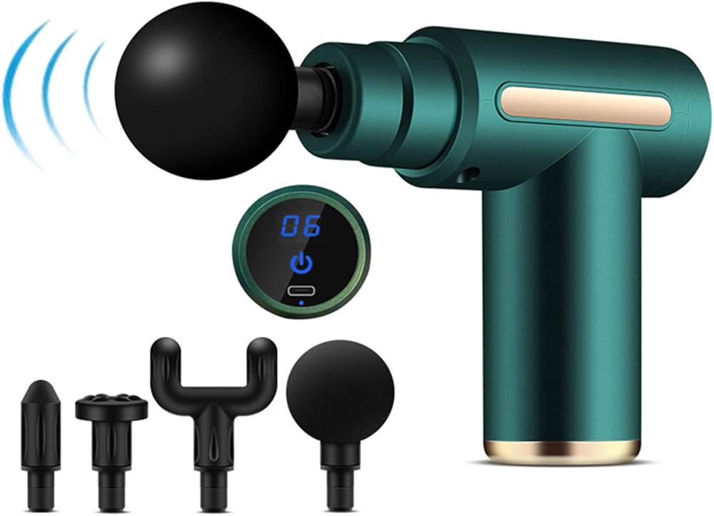 Portable mini massager deep tissue therapy to relieve muscle soreness ...