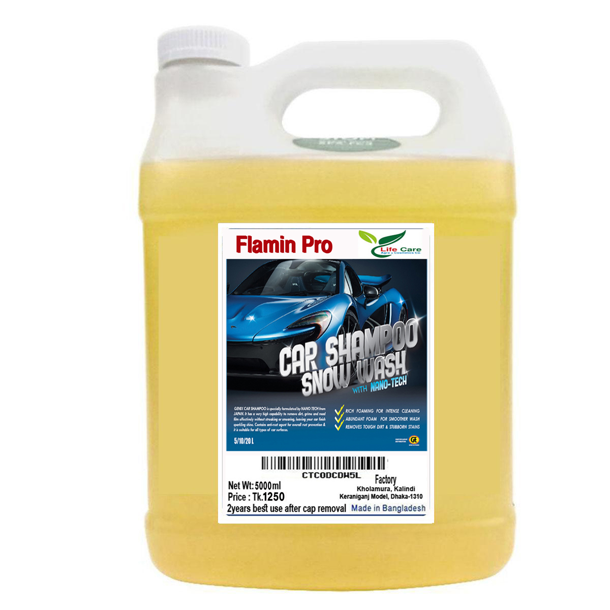 Flamin Pro Foaming Auto Wash Shampoo 5000Ml - Achieve A Professional ...