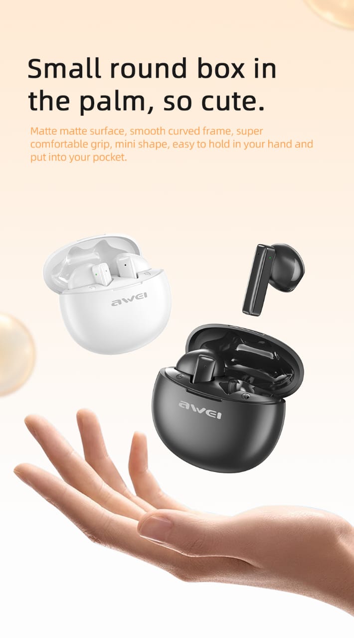 Awei T87 TWS Earbuds Wireless Bluetooth Earphones With Mic HD Call ENC ...