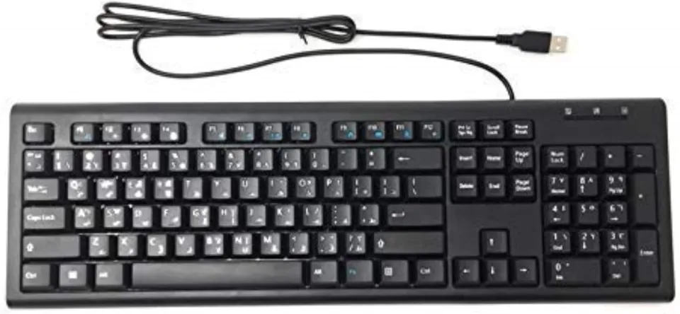 Ultra-Slim Designed Usb Computer Desktop Keyboard With Bangla Alphabets ...