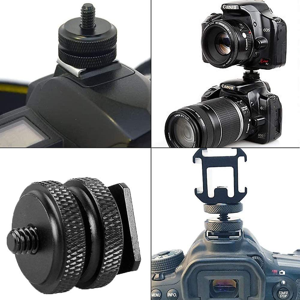 1/4"-20 Camera Hot Shoe Mount, 1 Pack Flash Cold Shoe Mount Tripod ...