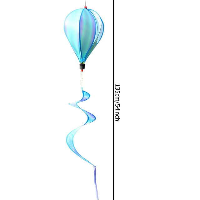 Hot Air Balloon Rotating Wind Strip Windmill Wind Chimes Rainbow Hot ...