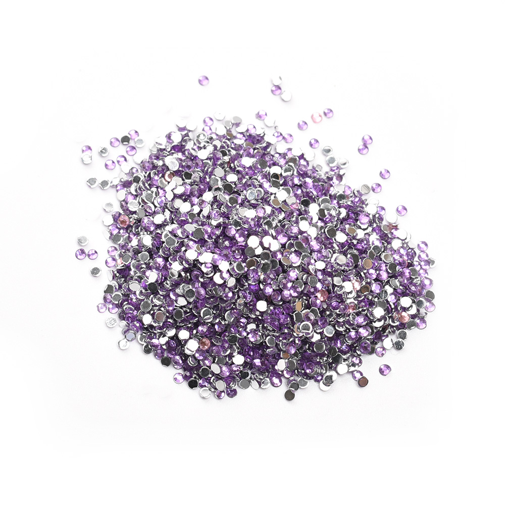 2000Pcs 2mm Multicolor Resin Rhinestones Flatback Crystal Sparkling ...