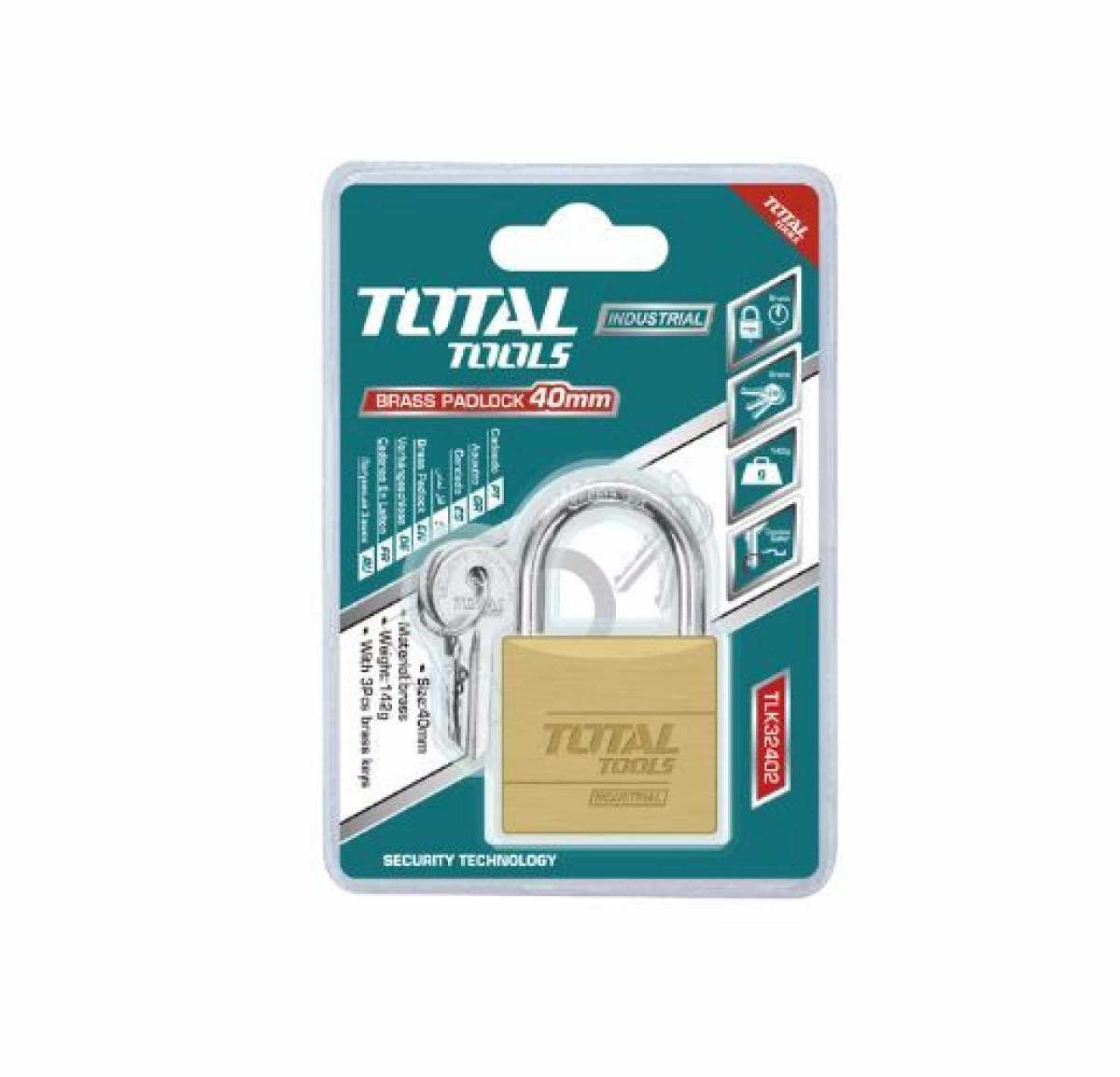 TOTAL 70MM BRASS PADLOCK HEAVY DUTY INDUSTRIAL AHN | Daraz.com.bd
