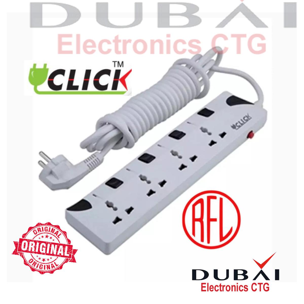 2 Pin multiplug Socket 4 Port 10 Feet 1500w Cable power extension cord ...