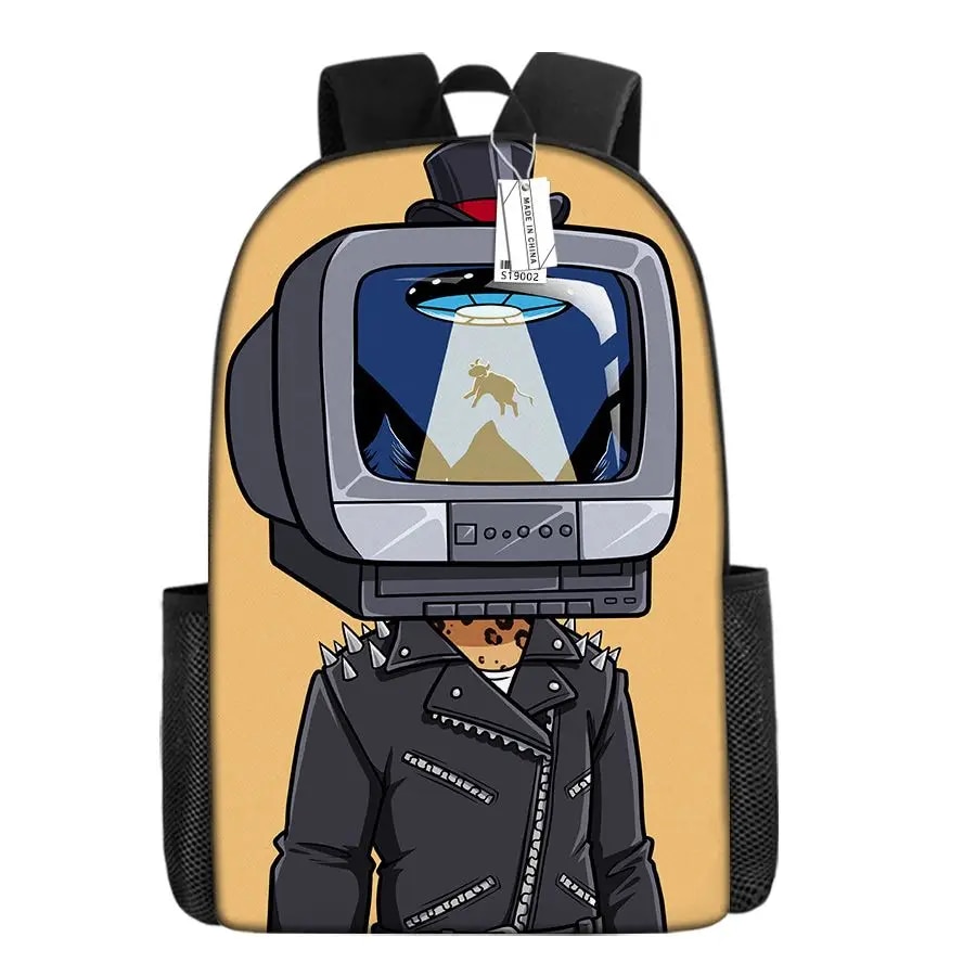 Skibidi Toilet Backpack For School Bag Titans Cameraman Lunch Box ...