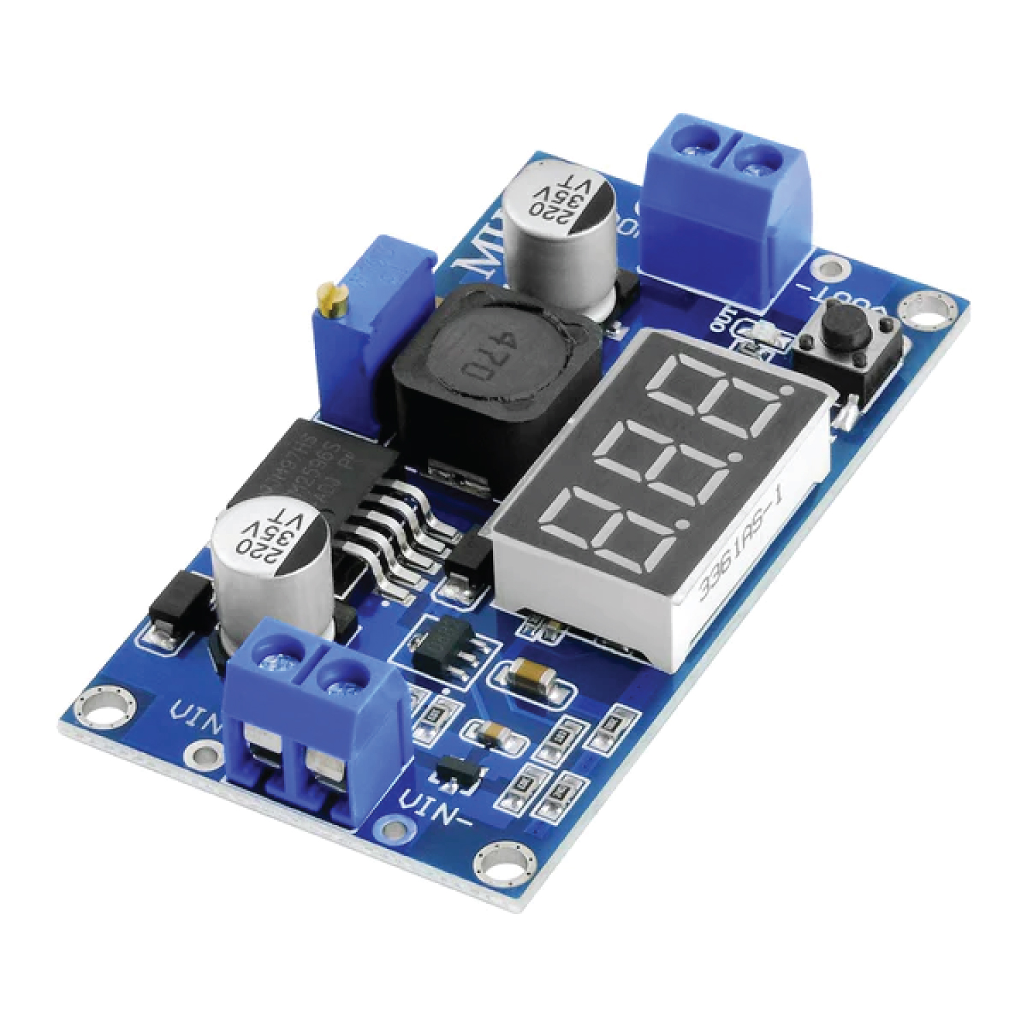 LM2596 DC-DC ADJUSTABLE BUCK MODULE OUTPUT ADJUSTABLE WITH VOLTMETER ...