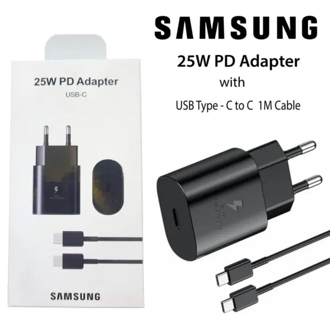 Samsung 25W Super Fast Orginal Charger Usb Type C to Type C Cable ...