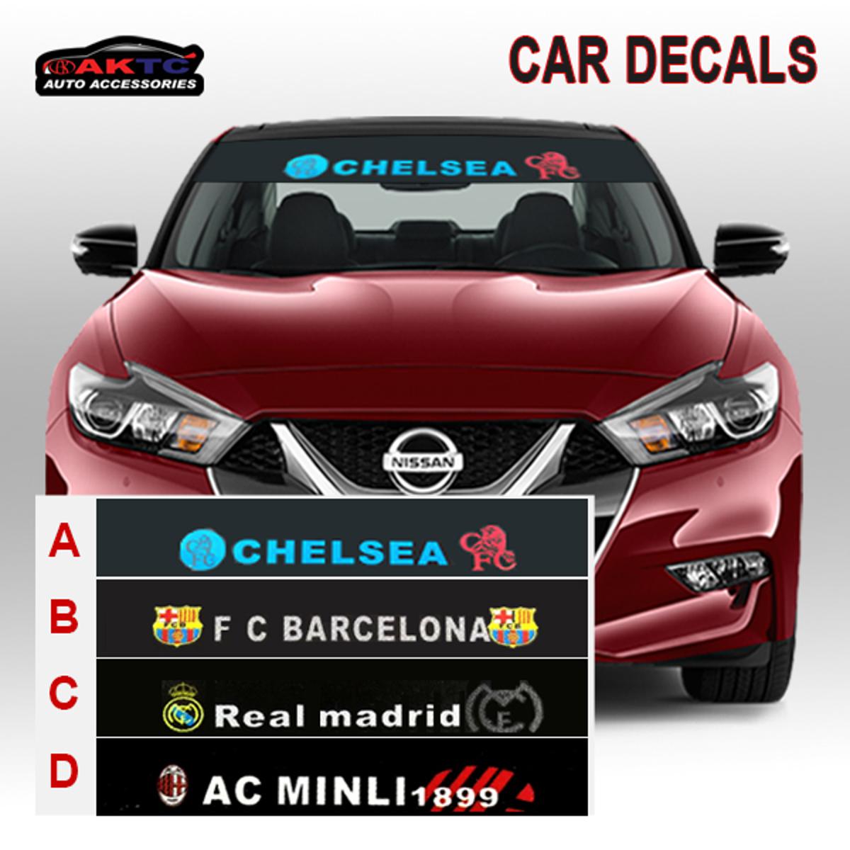 CHELSEA Car Universal Windshield reflective sticker Sport Windshield ...