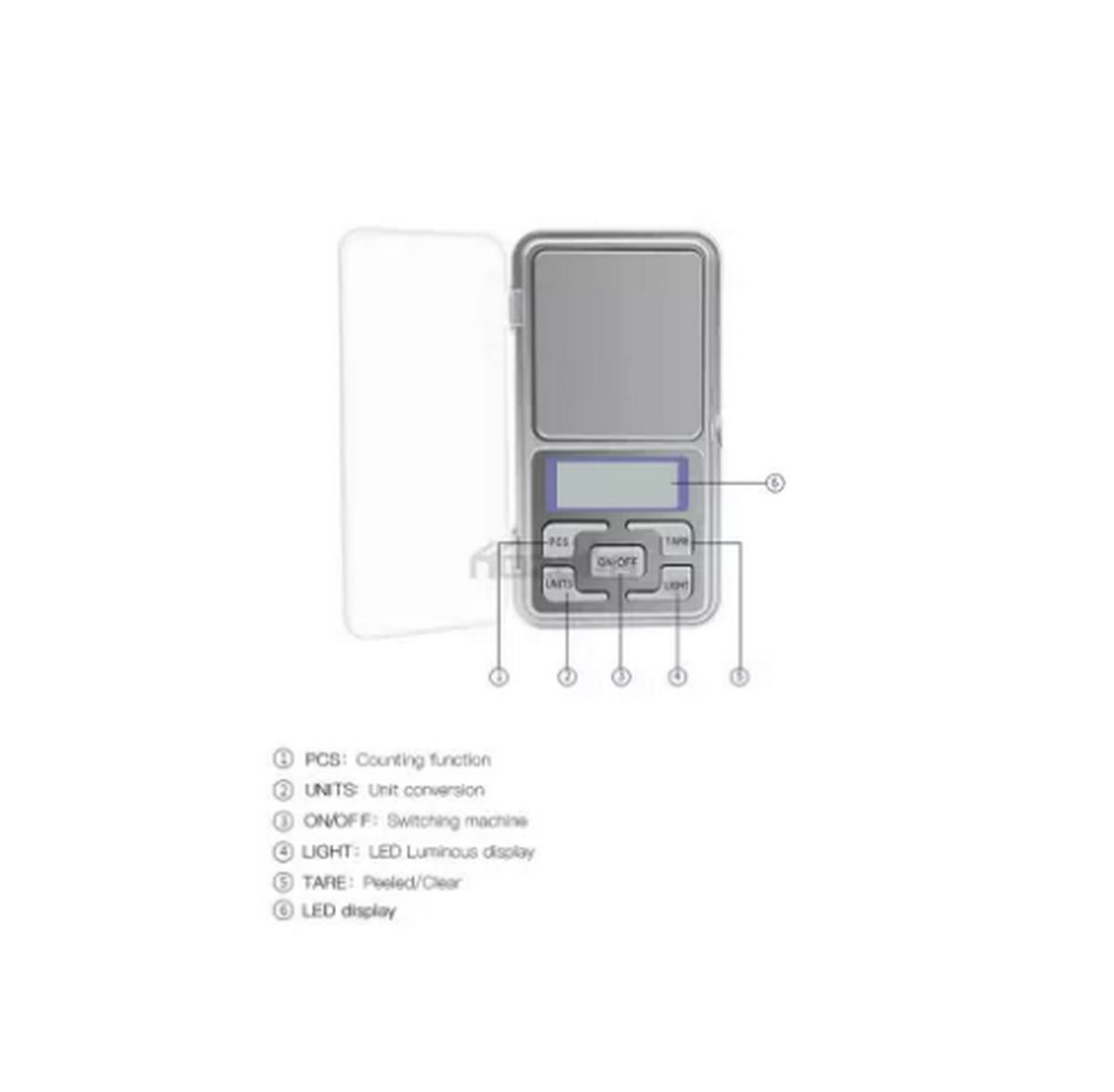 Digital Pocket Scale 500 Gram Mini Digital Weight Balance - Weight ...