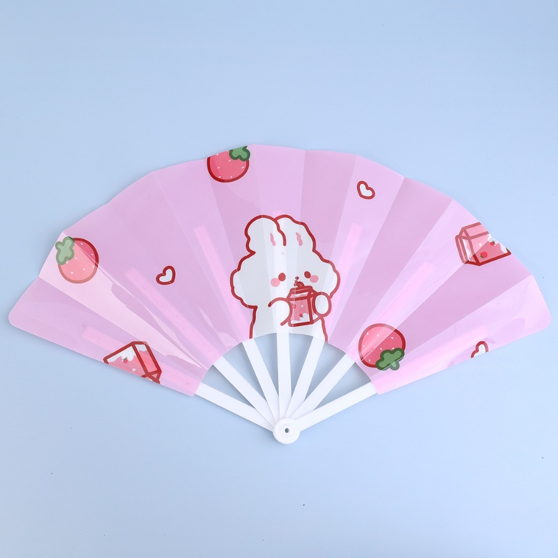 Cute Rabbit Cat Bear Pattern Fan Exquisite Travel Portable Cartoon ...