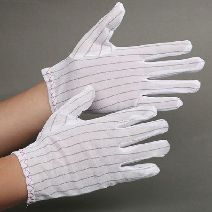 Anti-Static ESD Safe Gloves 1-Pair Anti Static Reusable Polyester Non ...
