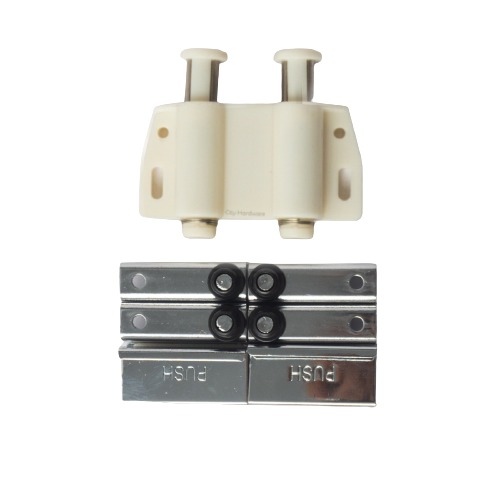 Double Push Magnet Pin Hinge Set For Furniture Cabinet Glass Doors ...