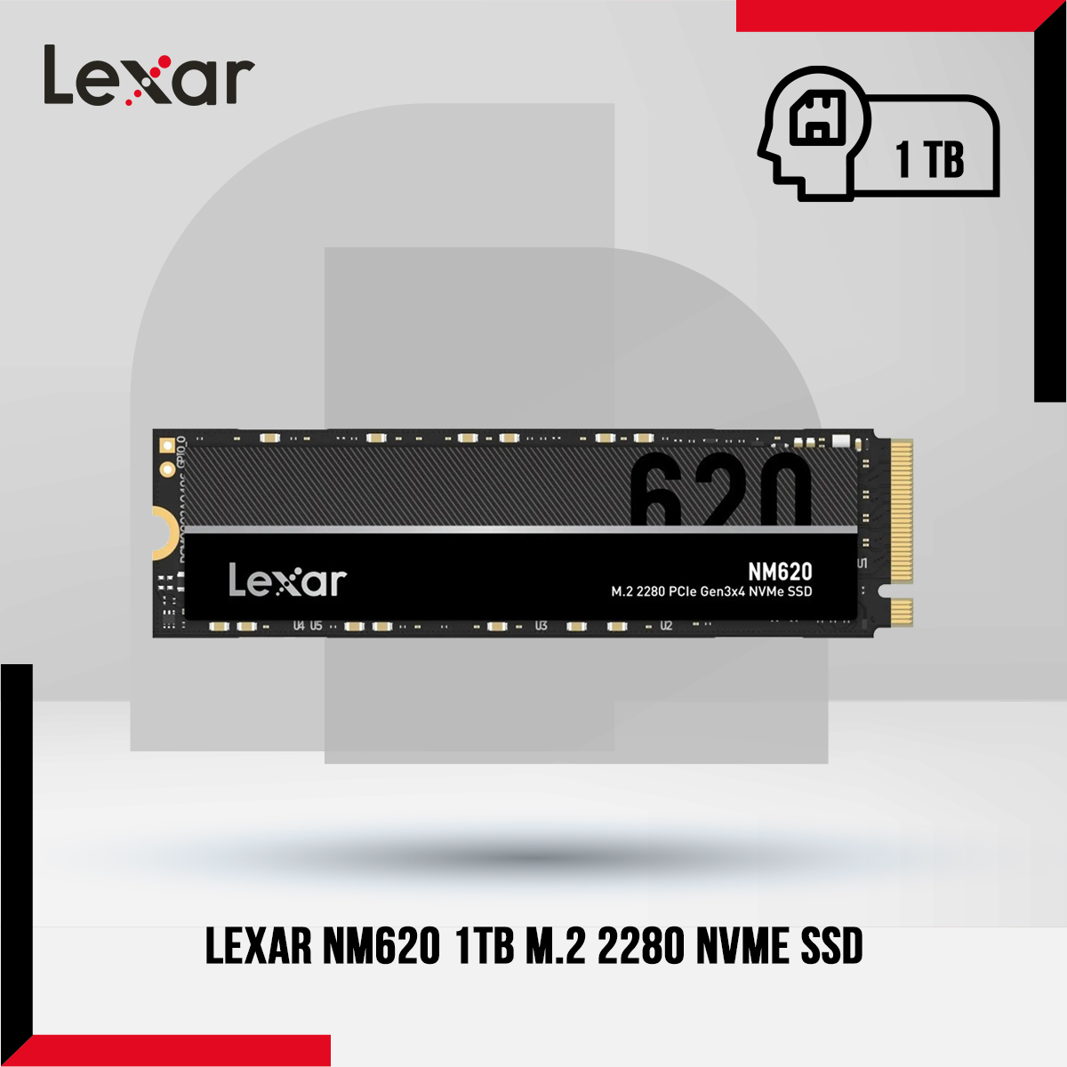 Lexar NM620 1TB M.2 2280 NVMe SSD with NVMe 1.4 Standard - PCle Gen 3x4 Interface - Impressive ...
