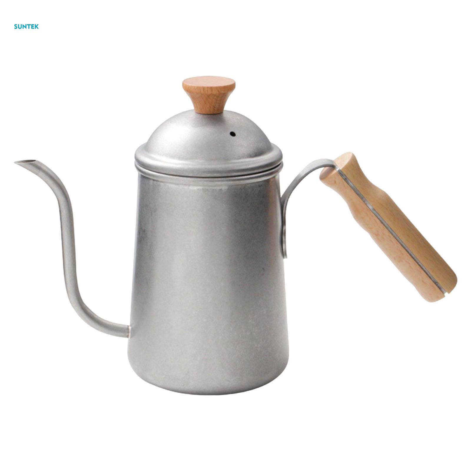 Stainless Steel Pour Over neck Tea Pot Neck Tea Pot for Kitchen Home ...