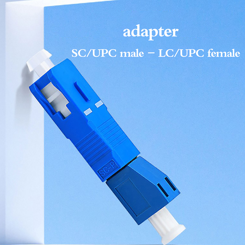 SC Male To LC Female Single Mode Fiber Optic Hybrid Optical Adaptor ...