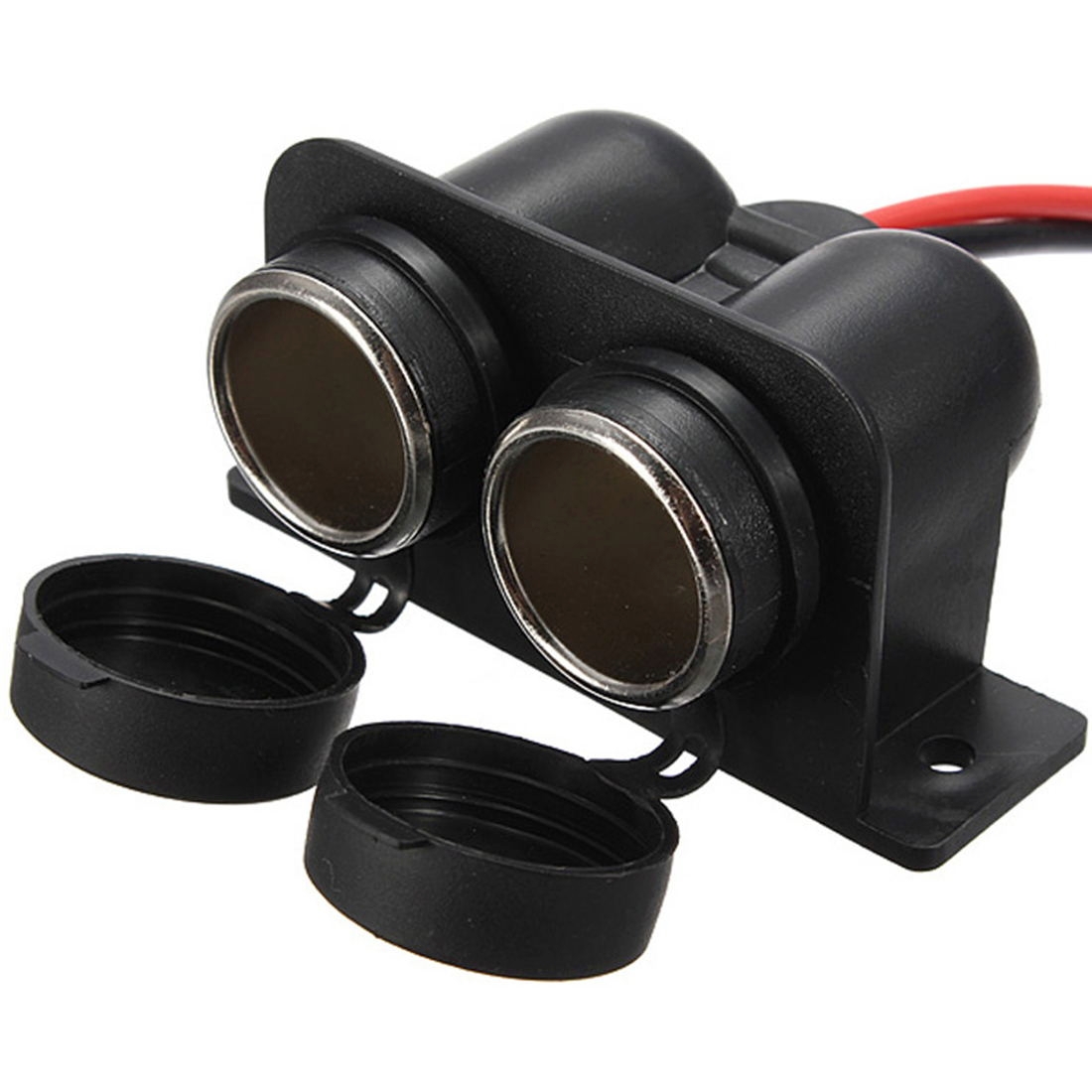 (New)Car Motorcycle ABS Dual Port Cigar Socket Adaptor | Daraz.com.bd