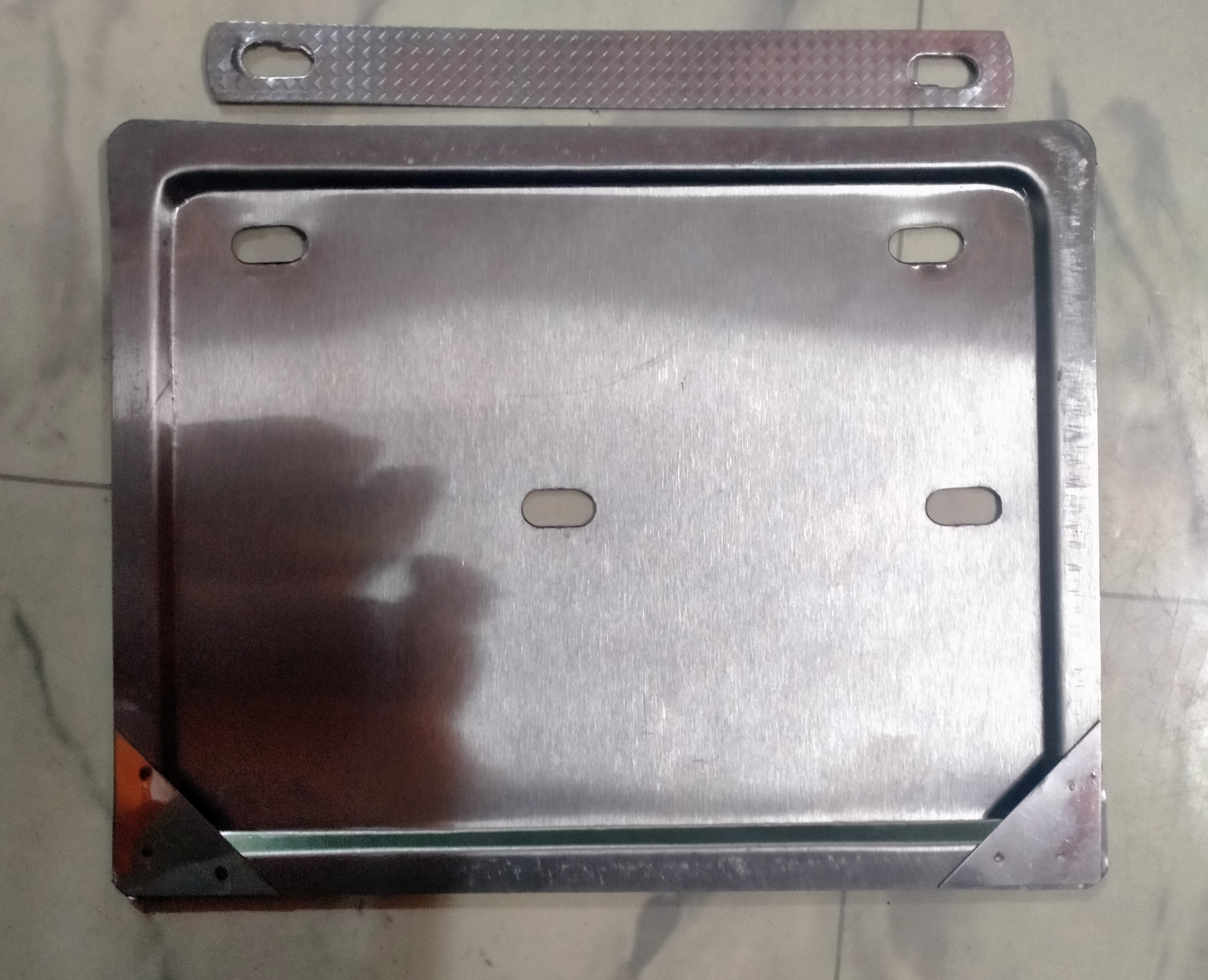 Motorcycle License Plate Holder- Stainless Steel 1 set-Universal ...