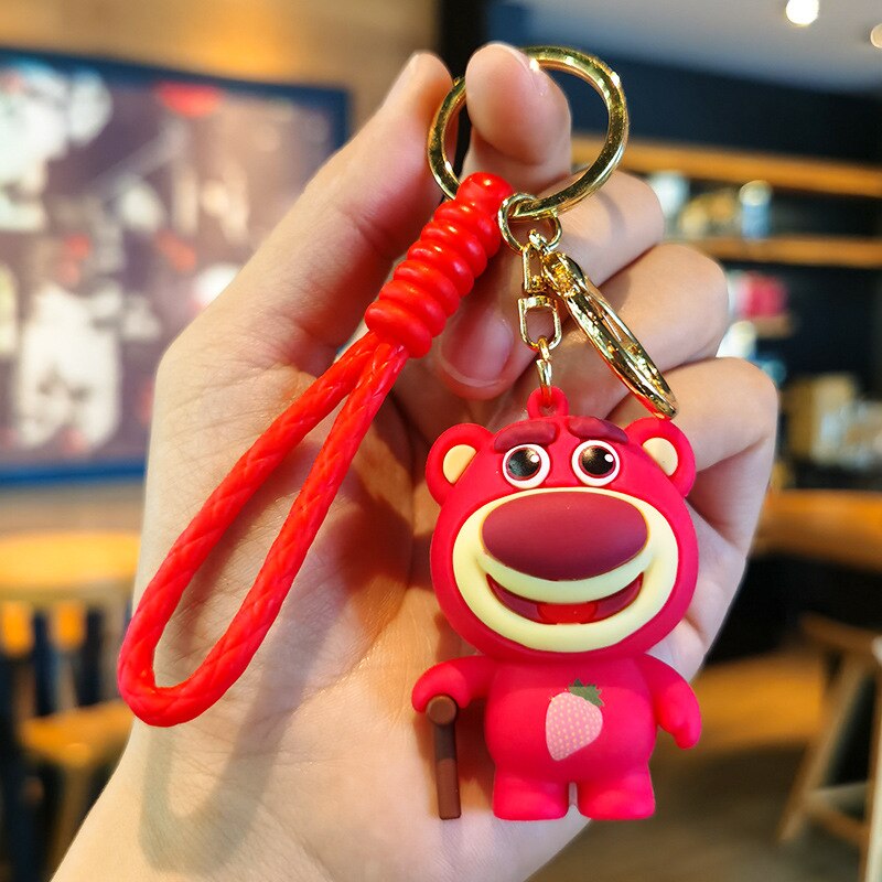 Disney Toy Story Keychains Anime Buzz Lightyear Woody Lotso Keyring ...