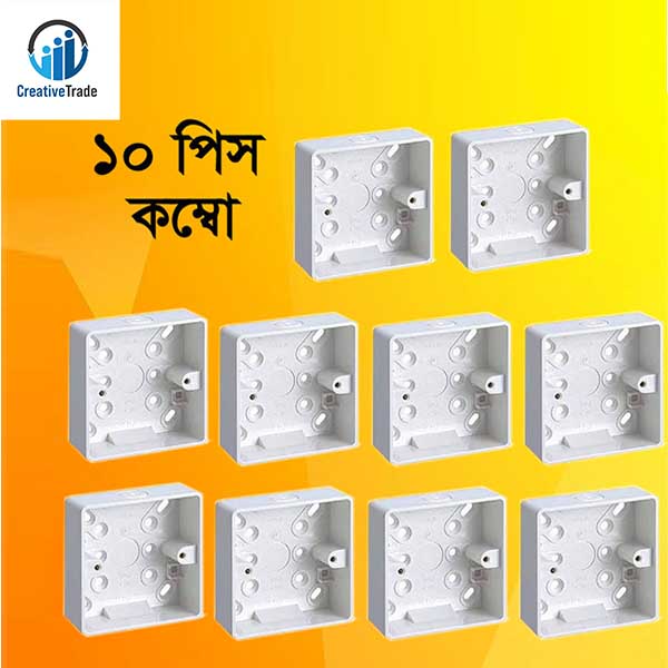 Bundle of 10-Piece Gang Outer Box, Switch Box, MK Tola, Wall Switch MK ...