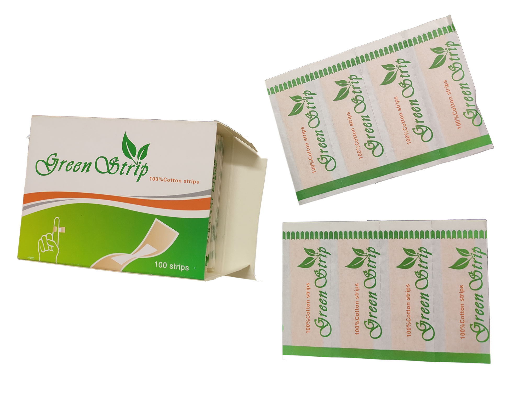 Green strip 100% Cotton One time Bandage 50 pcs | Daraz.com.bd