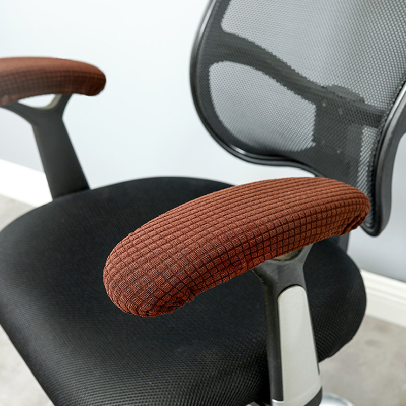 Office Computer Chair Arm Armrest Slipcovers Covers Pads Flexible 2pcs ...