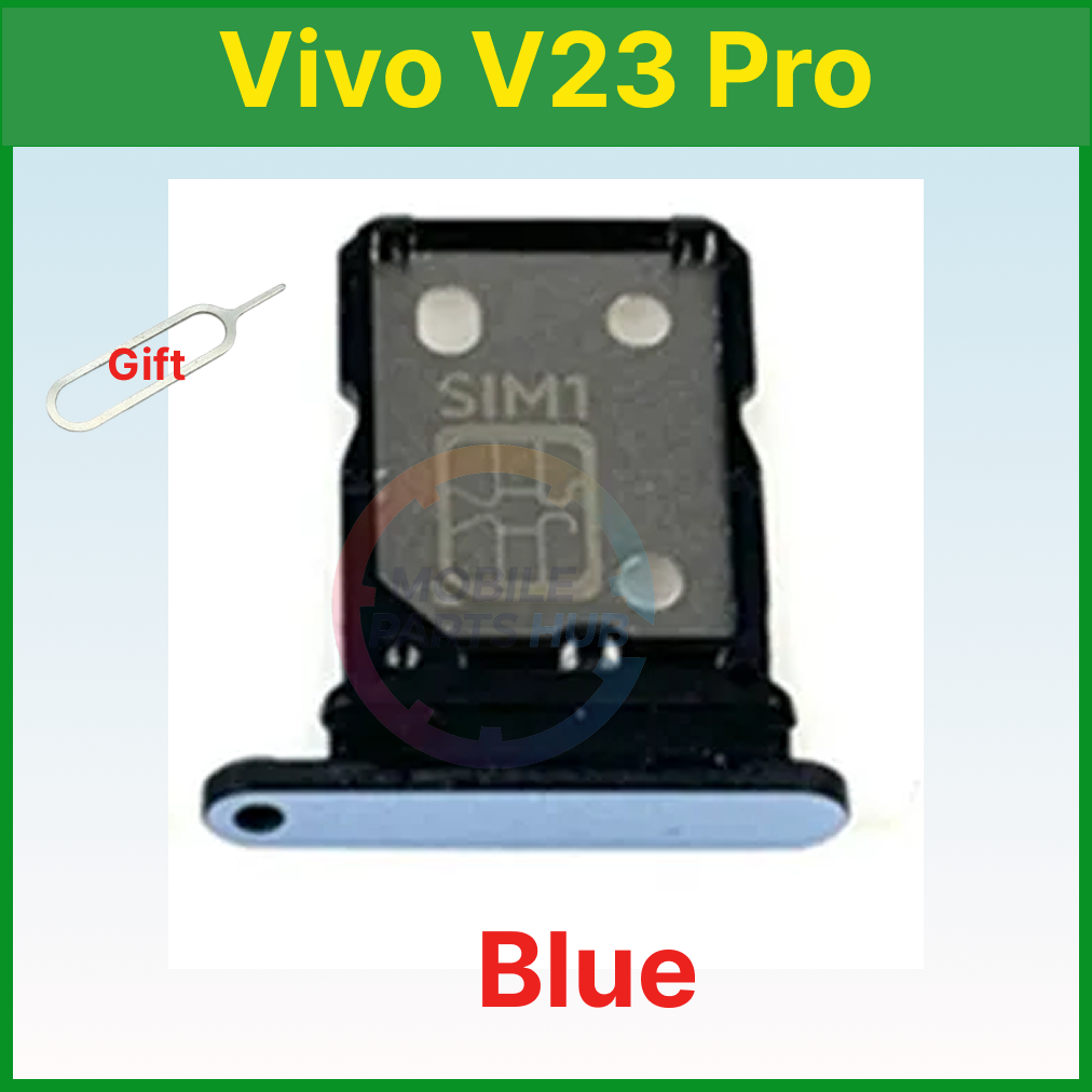 For Vivo V23/V23 Pro Single / Dual Nano Sim Card Tray Holder Sim Adaptor With Free Sim Ejector ...