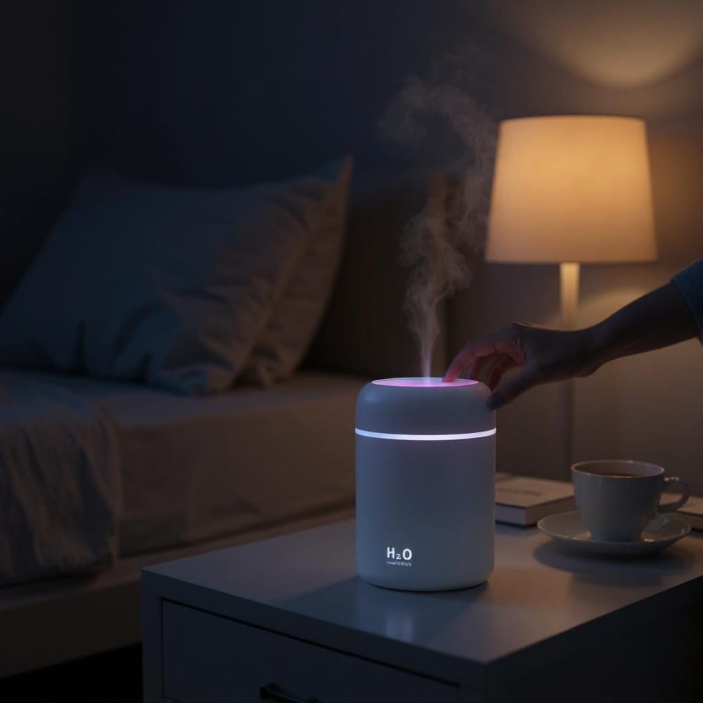 Mini Humidifier 300Ml Bedroom Office Living Room Portable Low Noise ...