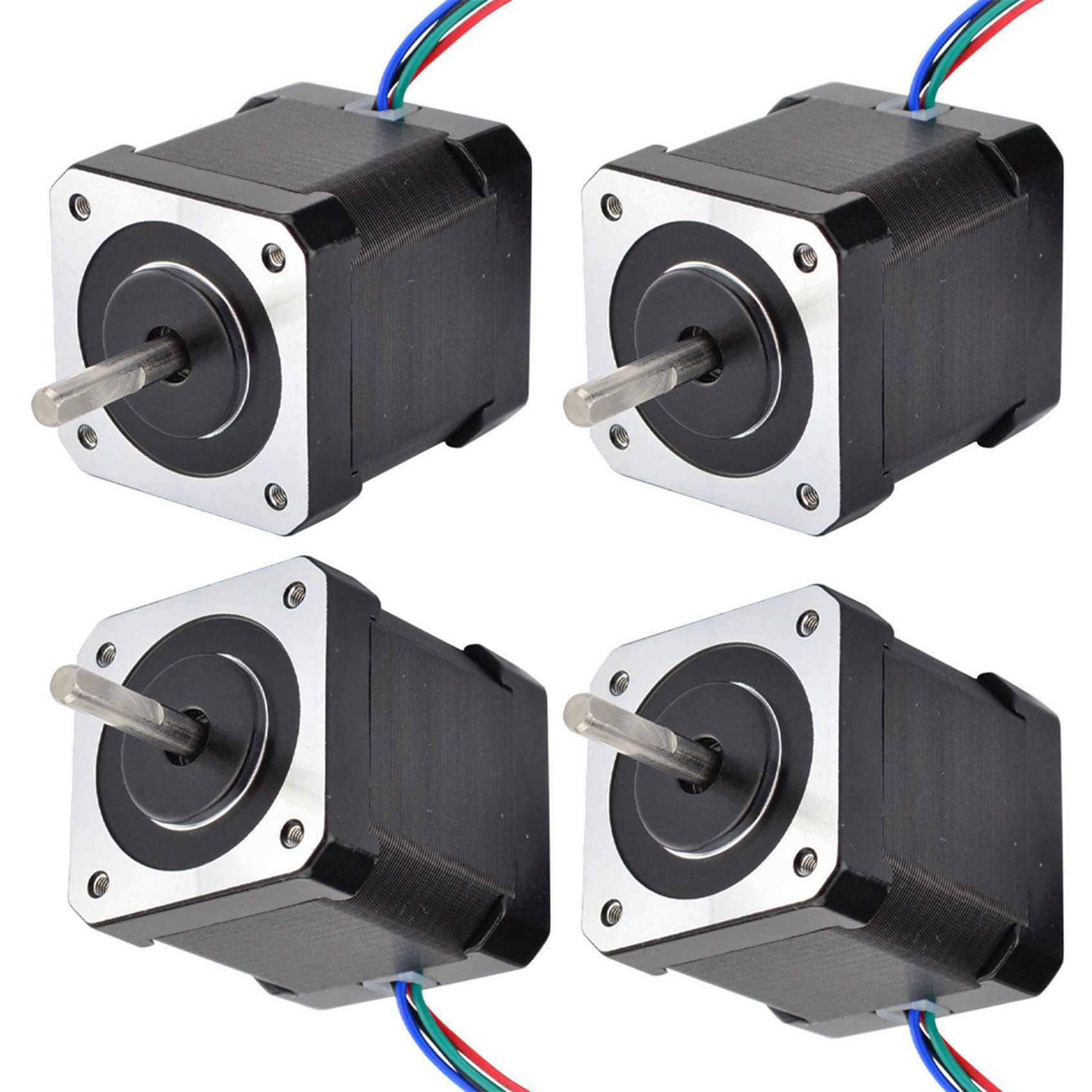 4X Nema 17 Stepper Motor 48mm Nema17 Motor 42Bygh 2A 4- (17Hs19-2004S1 ...