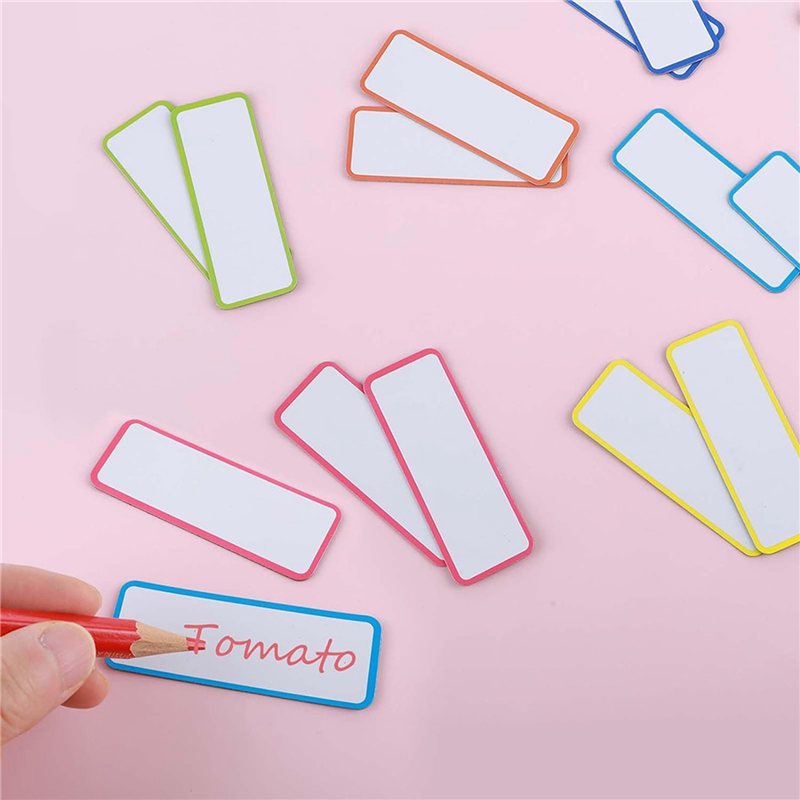 108 Pcs Magnetic Dry Erase Labels Reusable Strips Classroom Name Tags ...
