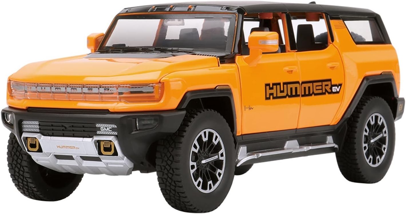 1:24 for Hummer EV SUV Off-Road Alloy Car Die Cast Toy Car Model Sound ...