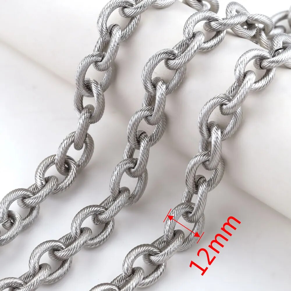 1 meter Stainless Steel Big Chains For Jewelry Making Thick Big Chain ...