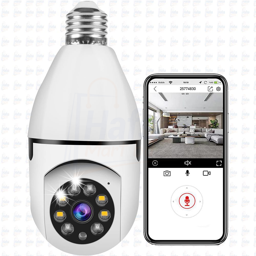 V380 WiFi IP Camera IP CCTV camera PTZ Bulb System 360-degree panoramic ...
