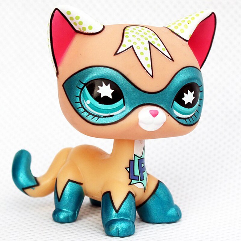 LPS CAT Rare Littlest pet shop Toys Mini Stands Short Hair Kitten Old ...