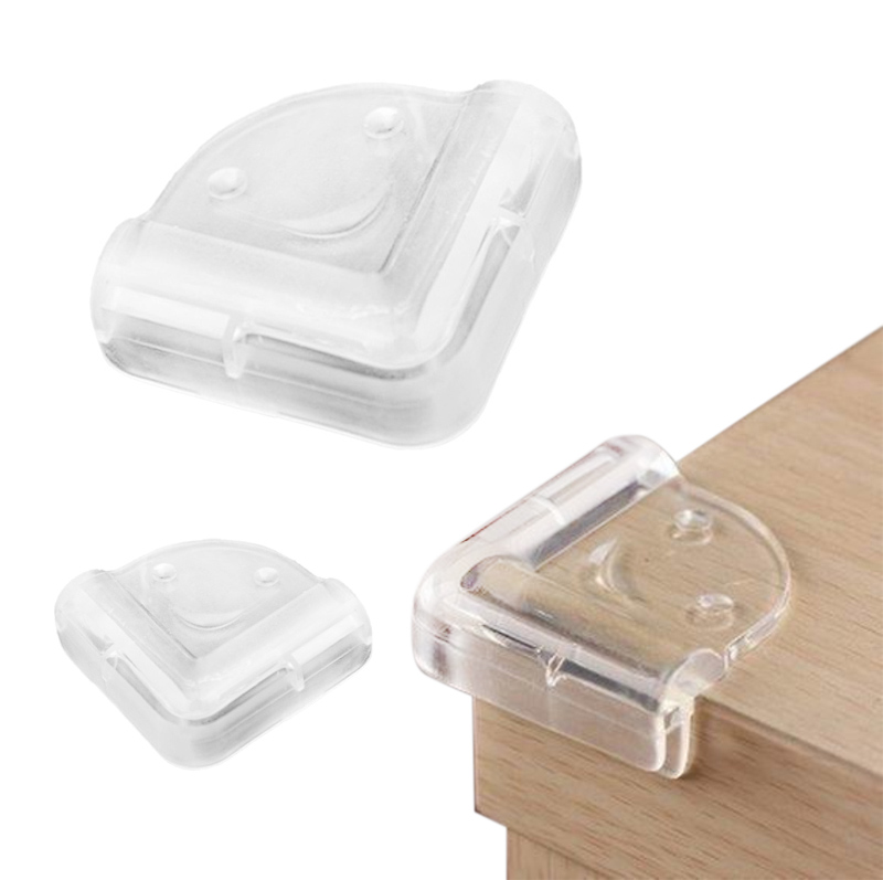 4 Pcs Silicon Table Corner Protector Square Edge Cover for Children ...