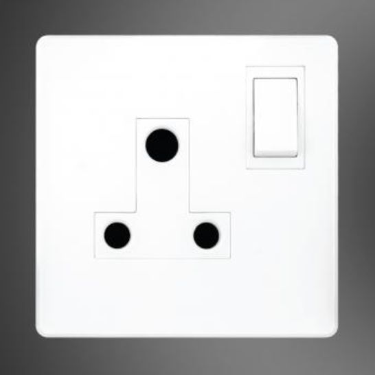 Energypac EG Aristro Series 15A 3 Pin Round A/C Socket 3Pin AC ...