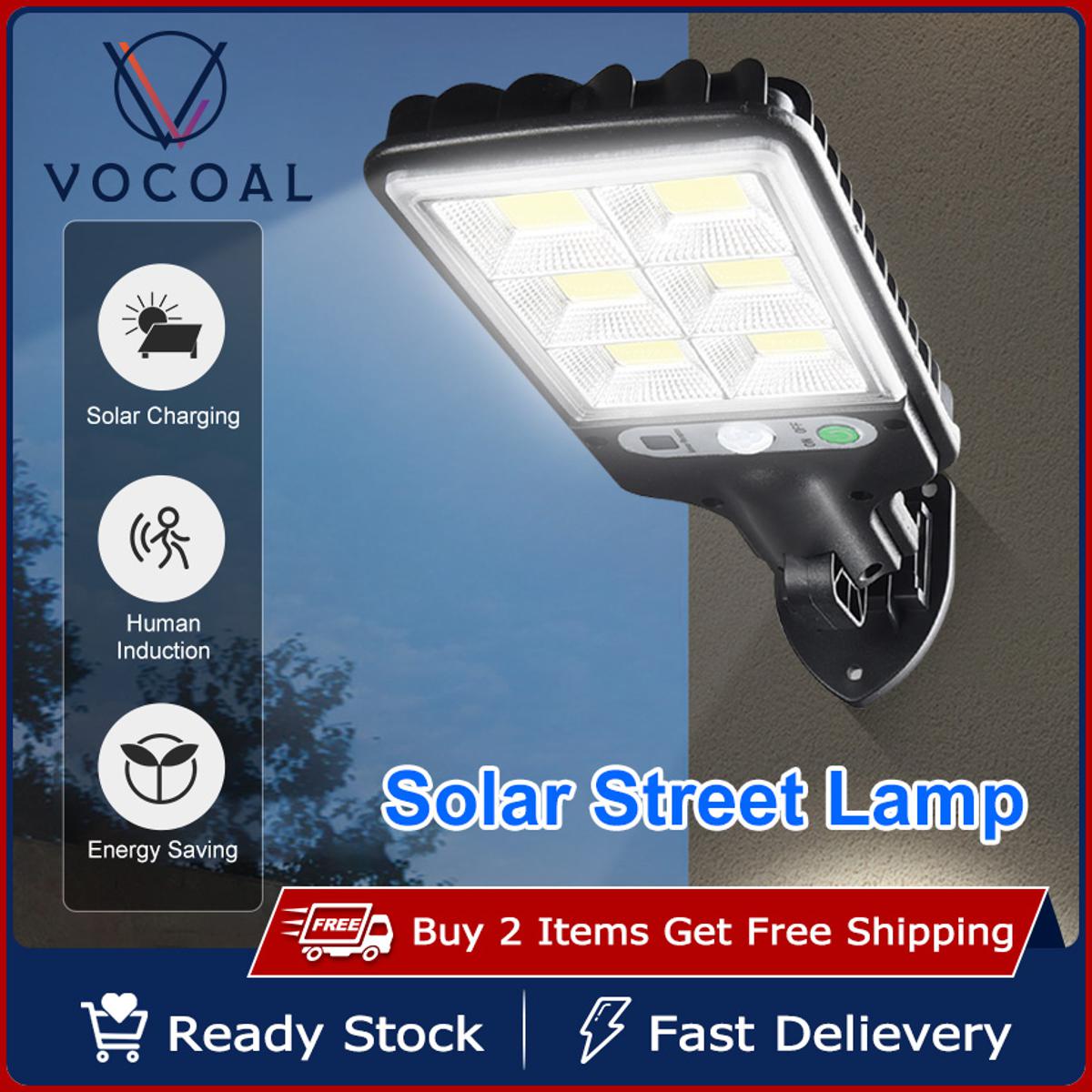 Vocoal Solar Light LED Outdoor Lights 72COB Solar Motion Sensor Flood ...